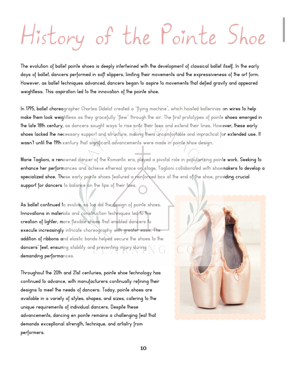 Classical Ballet Unit Study - DIGITAL DOWNLOAD – Faith Heritage Learning Co